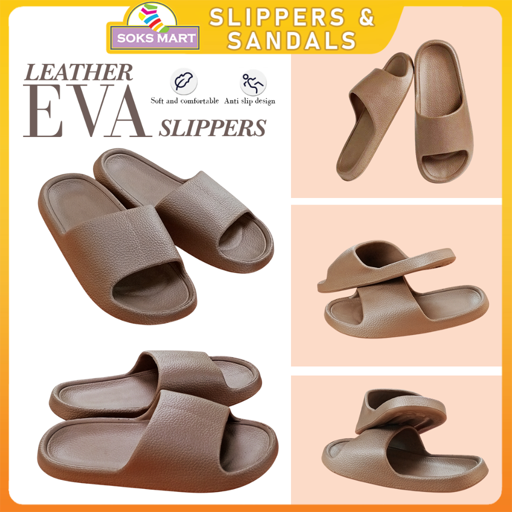 EVA LEATHER Unisex Pillow Could Slipper Slide Slippers Indoor Shoes ...