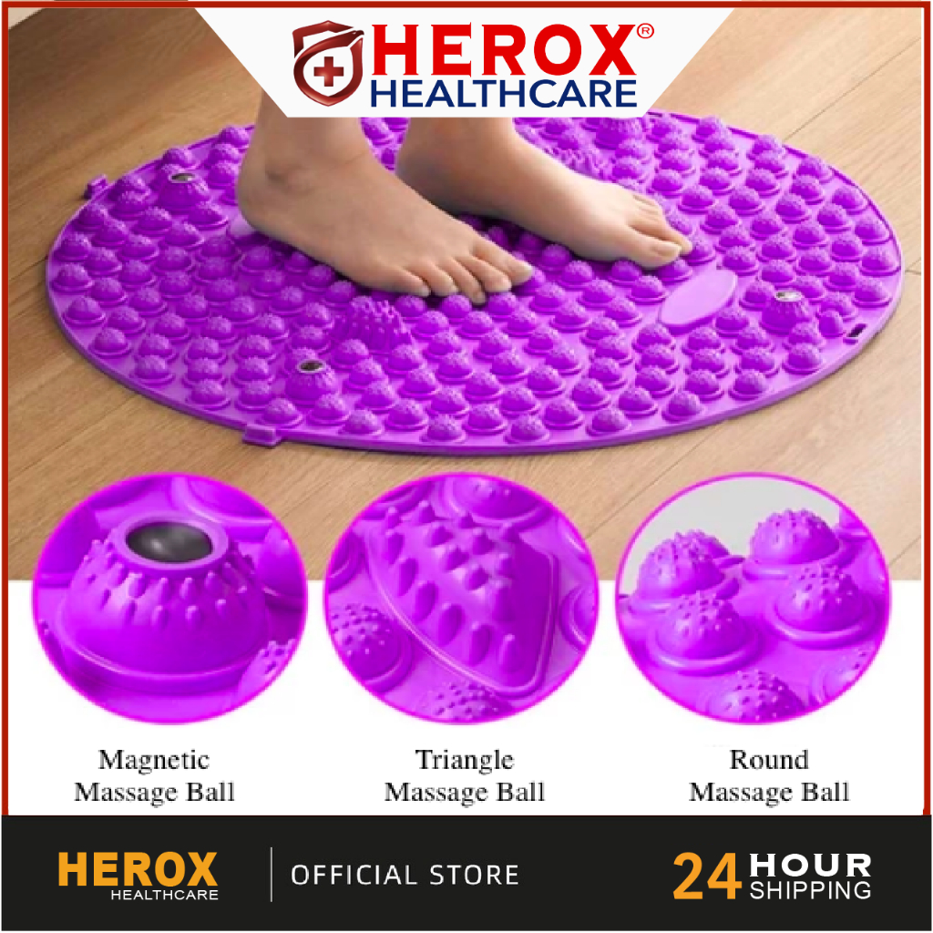HEROX Foot Massage Mat Acupressure Mat Foot Reflexology Walking Toe ...
