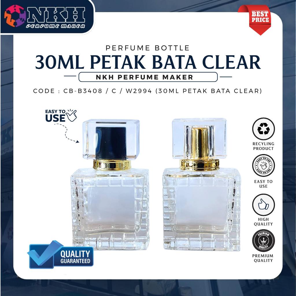 [ 1 PCS ] BOTOL KOSONG MINYAK WANGI 30ML PETAK BATA CLEAR PRESS ( CB ...