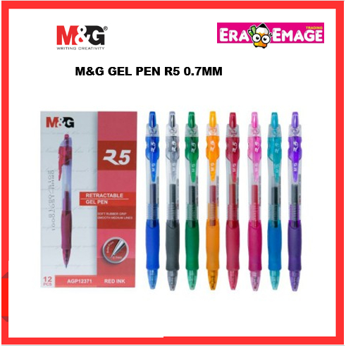 M&G Retractable Gel Pen R5 (0.7mm) | Shopee Malaysia
