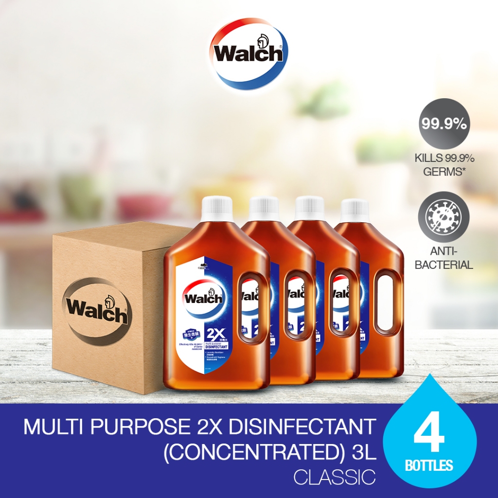 [CARTON DEAL] Walch Multi Purpose Disinfectant (3L x 4 Bottles/Carton) | Shopee Malaysia