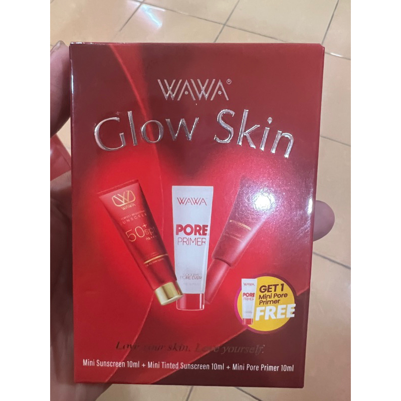 WAWA GLOWSKIN (MINI SUNCREEN/TINTED SUNCREEN/MINI PORE PRIMER) | Shopee ...