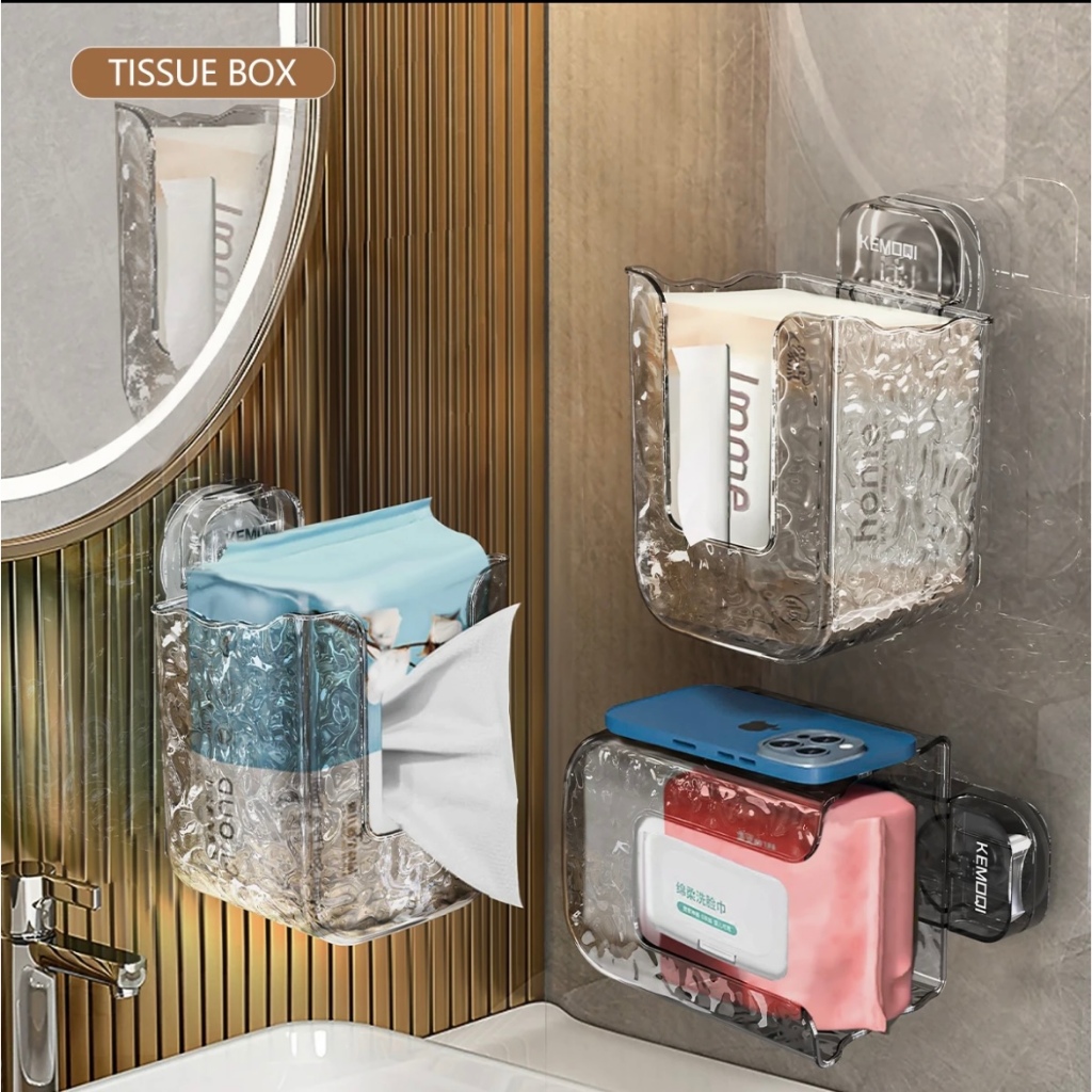 Wipes Tissue Storage Box Plastic Wall Mounted Tissue Box Paper Towel ...