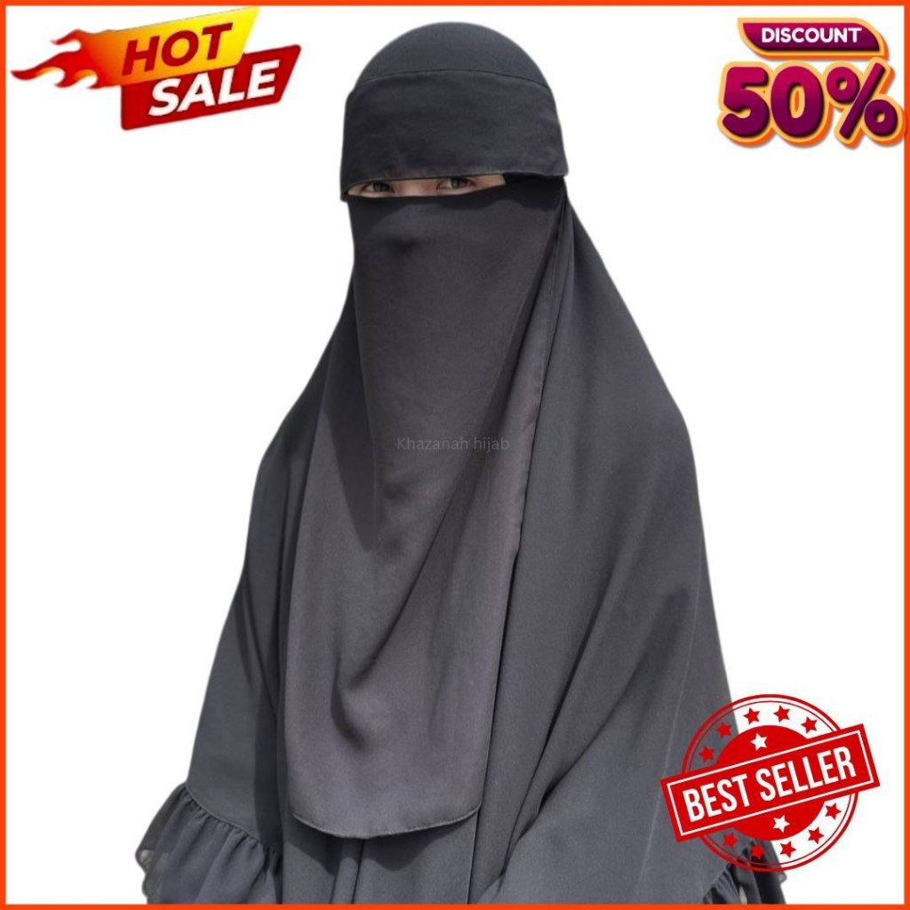 Niqab hidden eye, niqab butterfly, niqab veil, niqab murah tudung labuh ...
