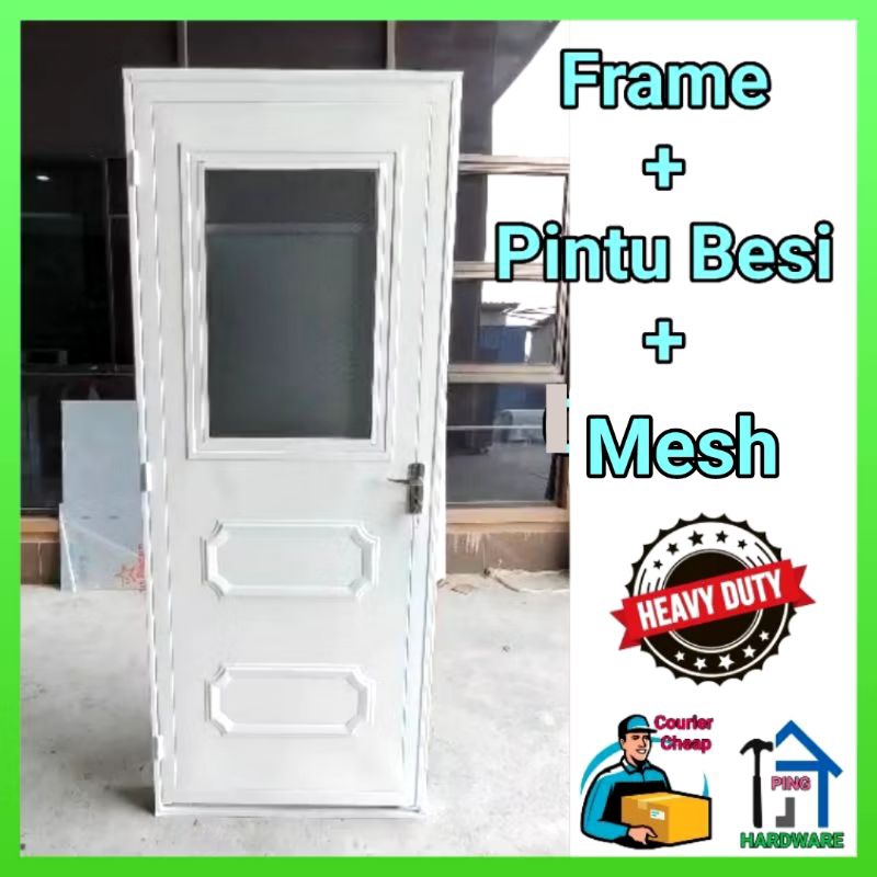 (Ready Stock)Rumah Pintu Belakang *Frame+Pintu Besi+Lock+Net Nyamuk ...