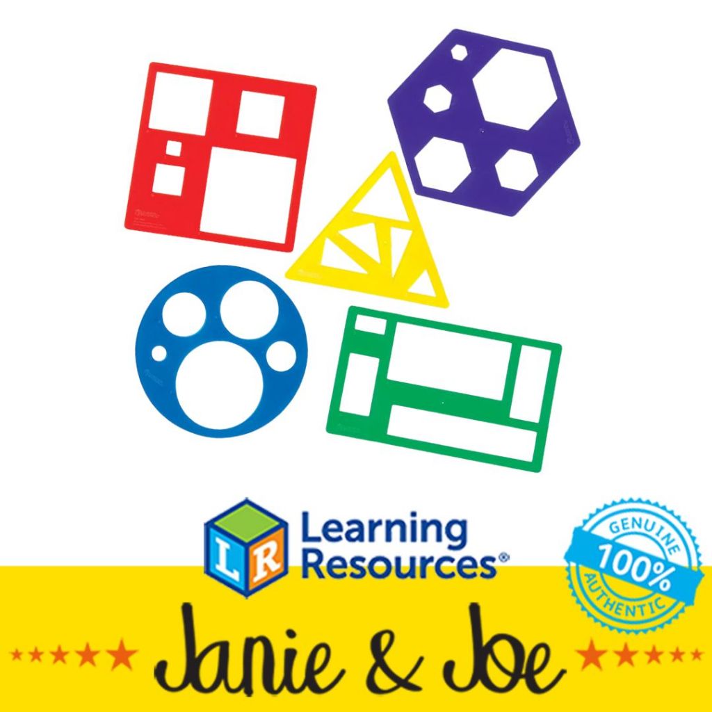 Learning Resources Primary Shapes Template Set- Age 4+, Geometry, Shapes | Shopee Malaysia
