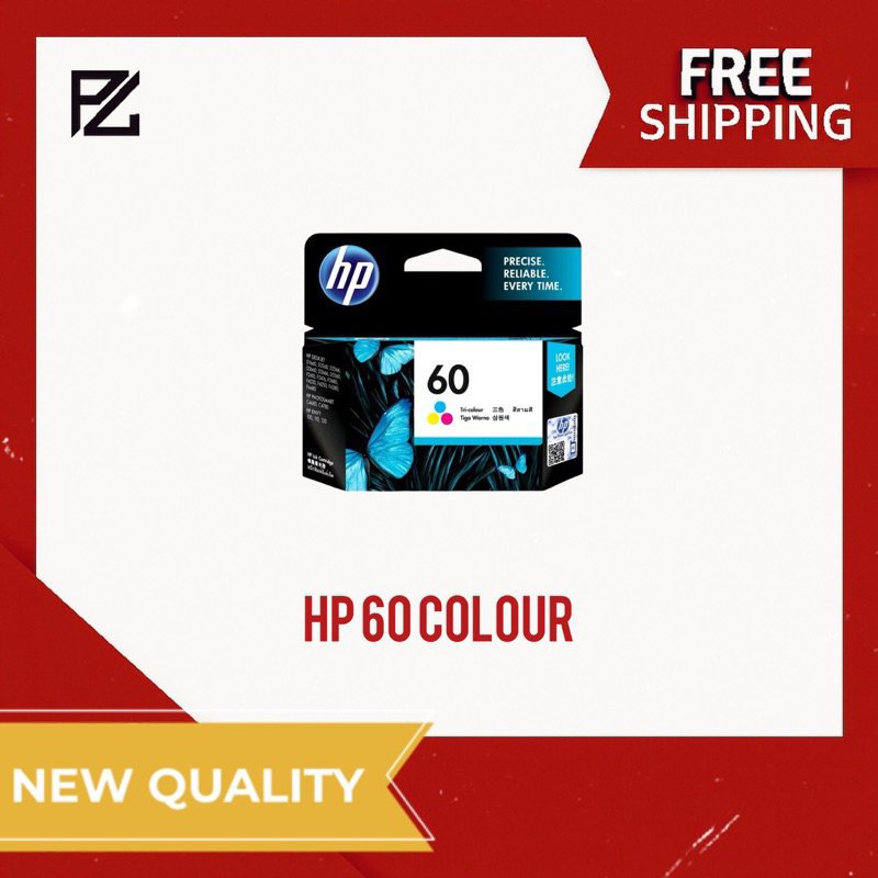 HP 60 Tri-color Original Ink Cartridge | Shopee Malaysia