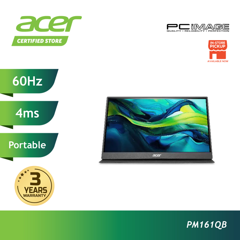 ACER PORTABLE PM161QB(X Touch) PM161Q T(Touch) 15.6"/1920X1080/4MS/60HZ ...