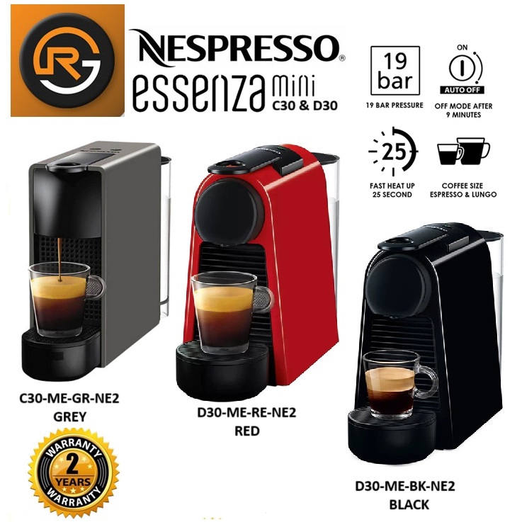 [FREE SHIPPING] Nespresso Essenza Mini D30 & C30 Capsule Espresso ...