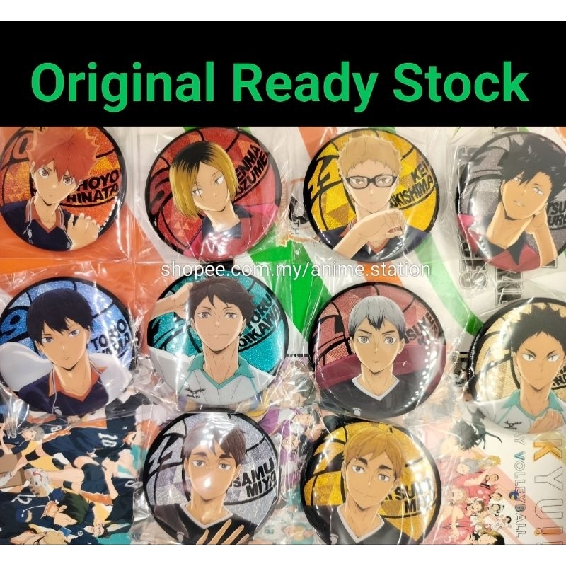 Original Japan Haikyuu Badge Hinata Kageyama Oikawa Iwaizumi Tsukishima ...
