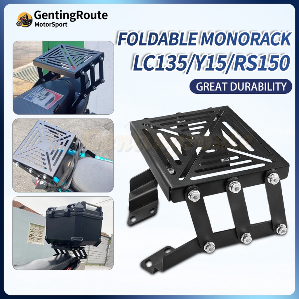 Y15ZR LC135 V2-V8 RS150 VF3I Y16 Rear Rack Ajustable Monorack Lipat ...