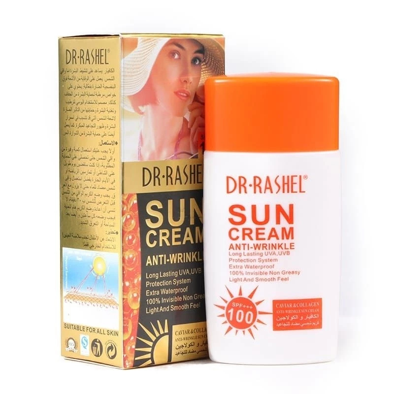 💯% Original, DR. RASHEL SPF 100 Anti-Wrinkle Sun Cream 80G Skincare Sunscreen | Shopee Malaysia