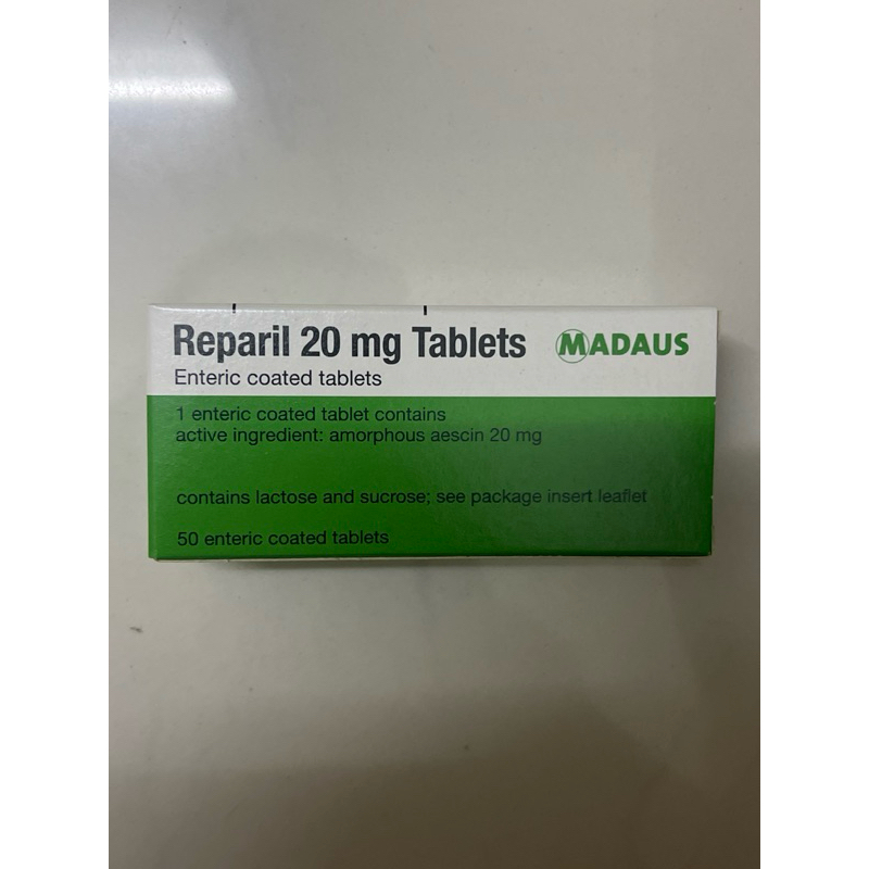 REPARIL TAB 20MG 50 Tab ( AMORPHOUS AESCIN ) without box | Shopee Malaysia