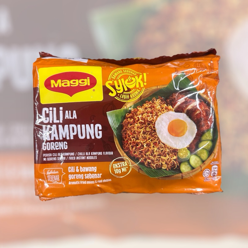 Maggi Cili Ala Kampung Goreng 5 Pek | Mi Segera Goreng Pedas Sedap ...