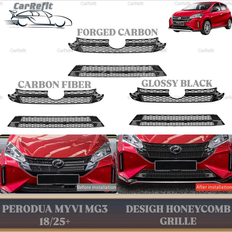 CarRefit perodua myvi mg3 2022-2025 maxcomb design car honeycomb sport ...