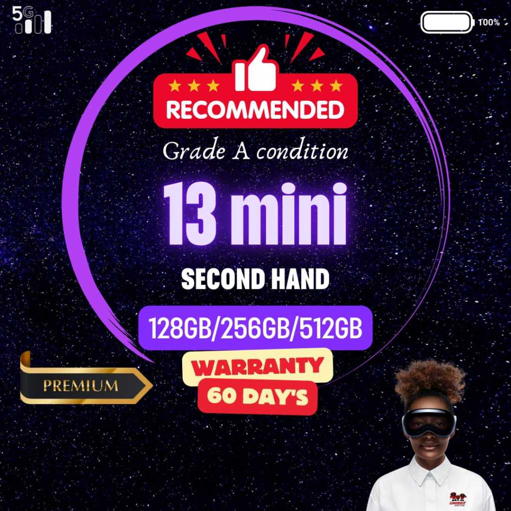 DEMO (Grade A) Used 13mini Device 1+1Months Warranty 13 and Mini SECOND ...