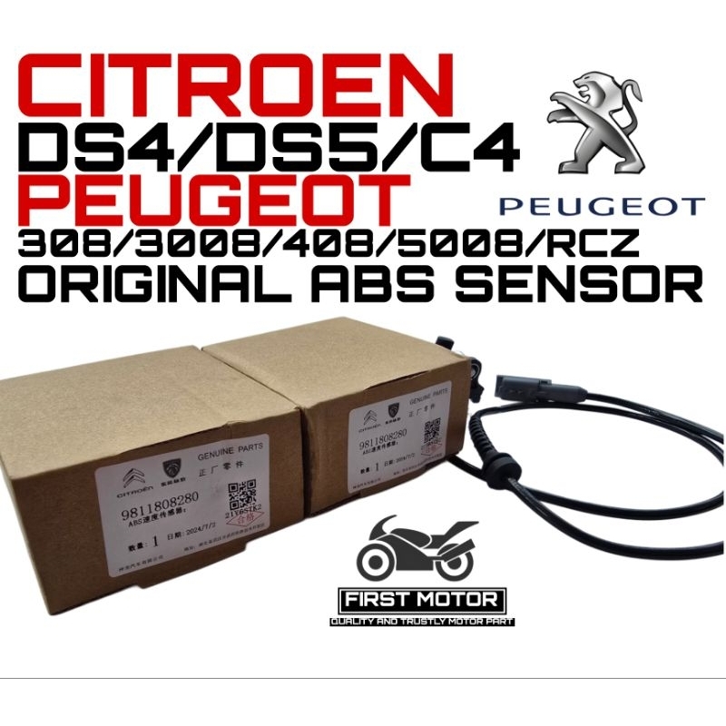 ORIGINAL ABS SENSOR CITROEN DS4/DS5/C4 PEUGEOT 308/3008/408/5008/RCZORIGINAL ABS SENSOR | Shopee ...