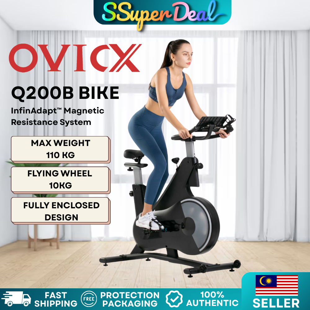 (FREE GIFT) OVICX Q200 Stationary Spin Bike with Magnetic Resistance ...