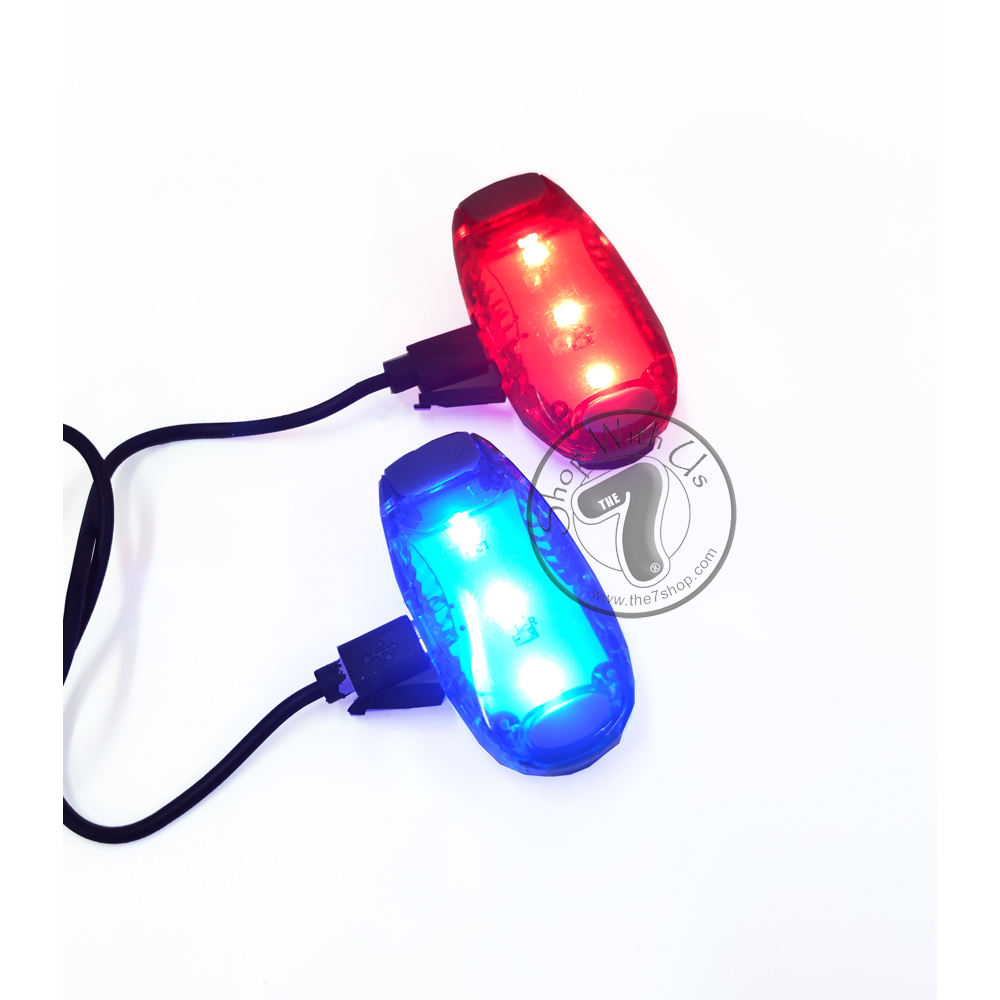 USB Rechrageable Blinker (3 LED) / 5 LED Running Blinker / 5 LED Safety ...