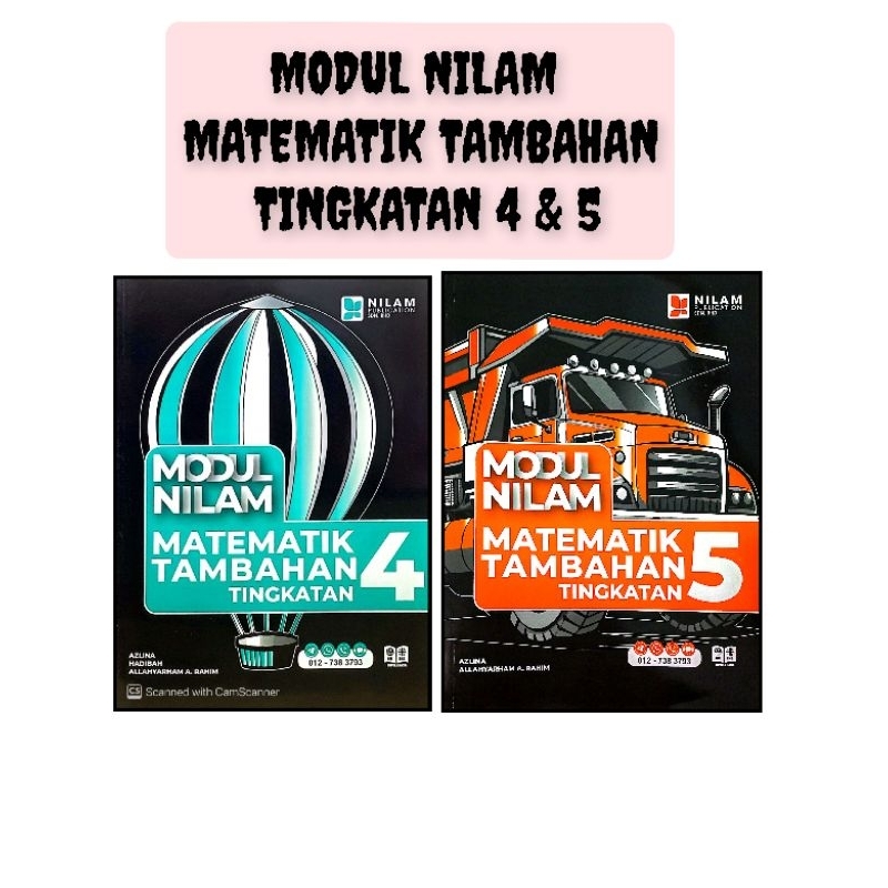 MODUL NILAM : MATEMATIK TAMBAHAN TINGKATAN 4 &5🌹 | Shopee Malaysia