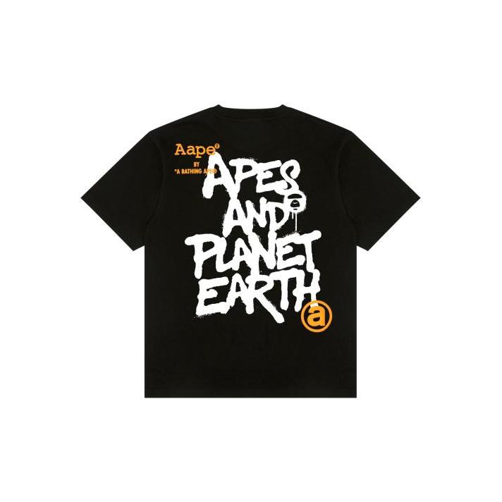AAPE【AAPE NOW EMBOSSED WORDING APE BONE TEE】 | Shopee Malaysia