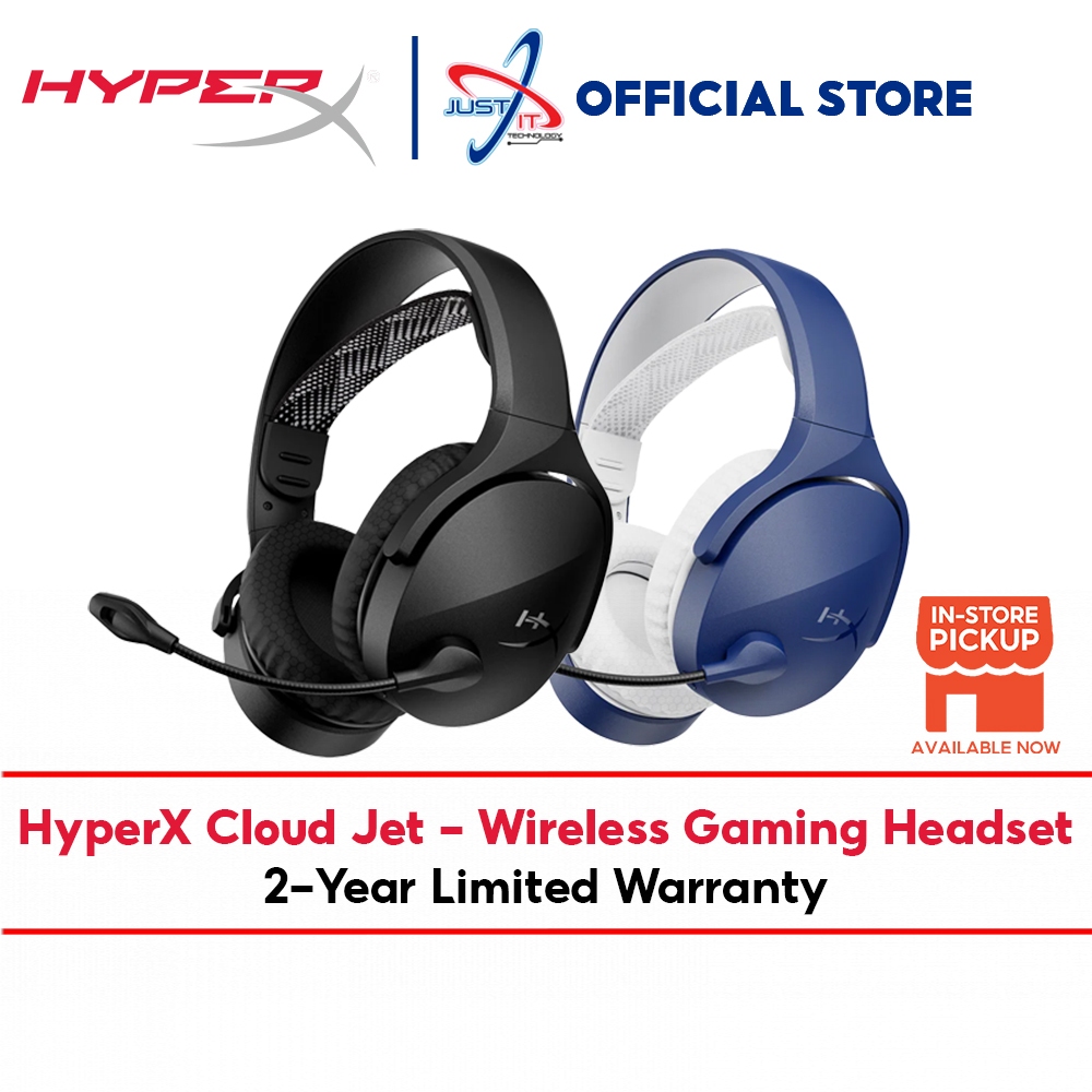 HYPERX CLOUD JET - WIRELESS GAMING HEADSET - BLACK (AJ0T1AA) / BLUE (AM7A0AA) | Shopee Malaysia