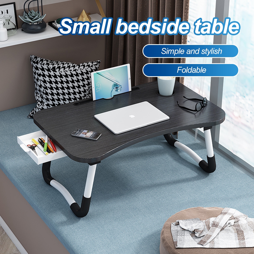 Home folding small table Minimally designed computer desk on the bed ...