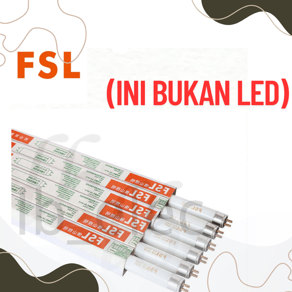FSL T5 1FT/ 2FT / 3FT /4FT TUBE FLUORESCENT TUBE (DAYLIGHT / WARM WHITE ...