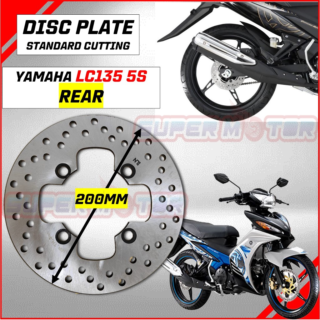 YAMAHA DISC PLATE REAR LC135 5S / LC135S / LC135 NEW (HEAVY DUTY ...