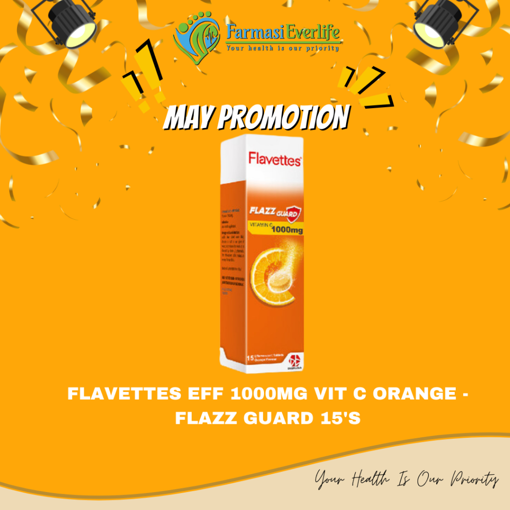 Flavettes Effervescent Vitamin C 1000mg (15 Tablets) - immune boost ...