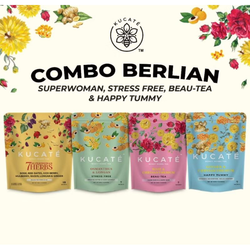 KUCATEA Honey Herbs Tea (best before 2026) | Shopee Malaysia