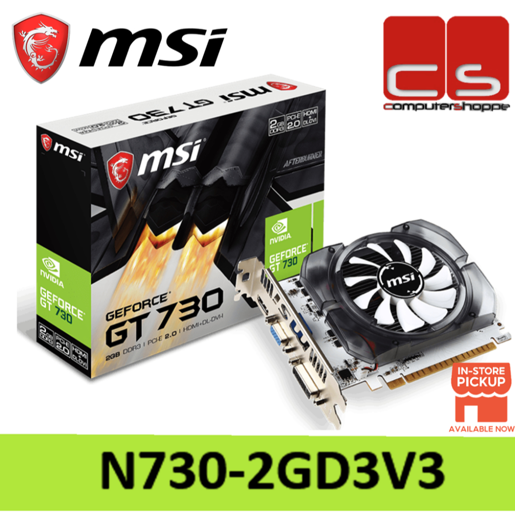 MSI NVIDIA GeForce®GT N730-2GD3V3 Graphic Card | Shopee Malaysia