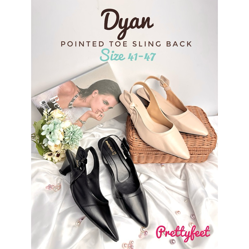 Prettyfeet DYAN Plus Size Slingback Heels Women - Kasut Tinggi ...