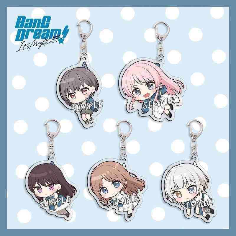 Watak utama anime BanG Dream! ialah rantai kunci wanita, loket beg ...