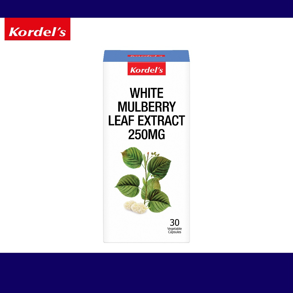 Kordel's White Mulberry Leaf Extract 250mg Control Blood Glucose ...