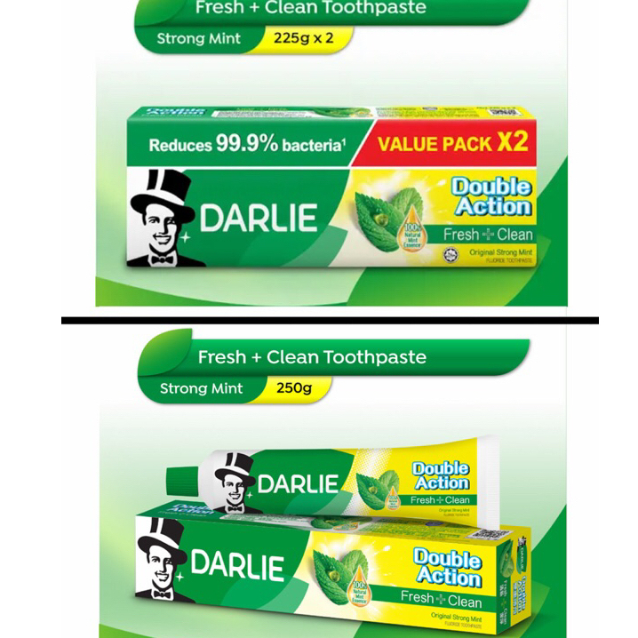 DARLIE Double Action Toothpaste（225G x2／250g Jumbo） | Shopee Malaysia