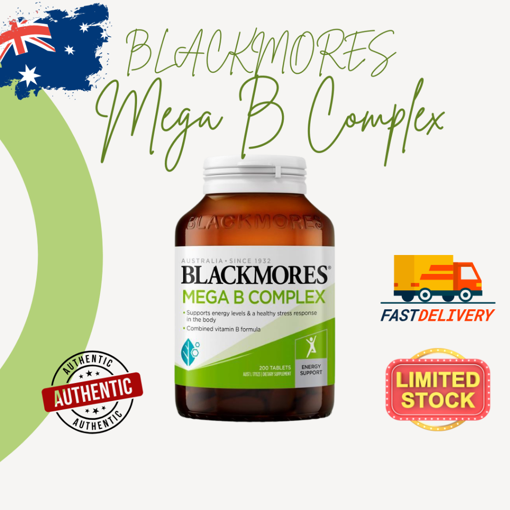 [EXP:22/02/26] Blackmores Mega B Complex Energy Support Vitamin B12 ...