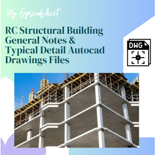 RC Structural Building General Notes & Typical Detail Autocad Drawings ...