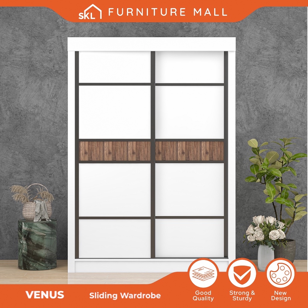 🔥Hot Selling🔥 4FTX6FT Sliding Wardrobe_Almari Baju Sliding Door ...