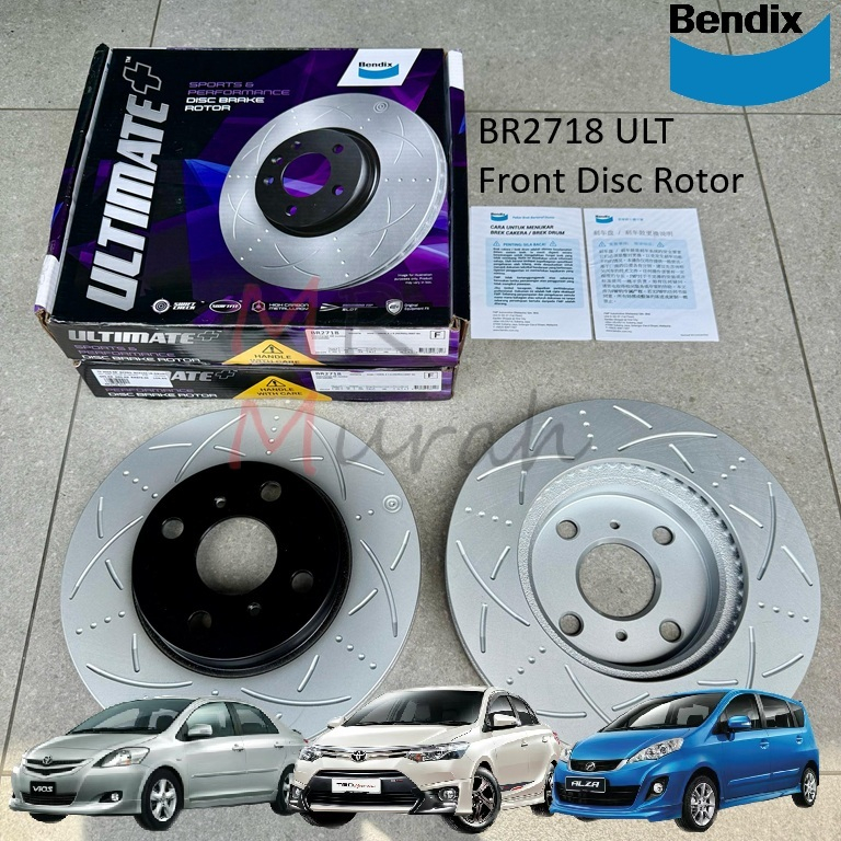 Original BENDIX ULTIMATE BR2718 ULT Toyota Vios Ncp93, Ncp150, Alza ...
