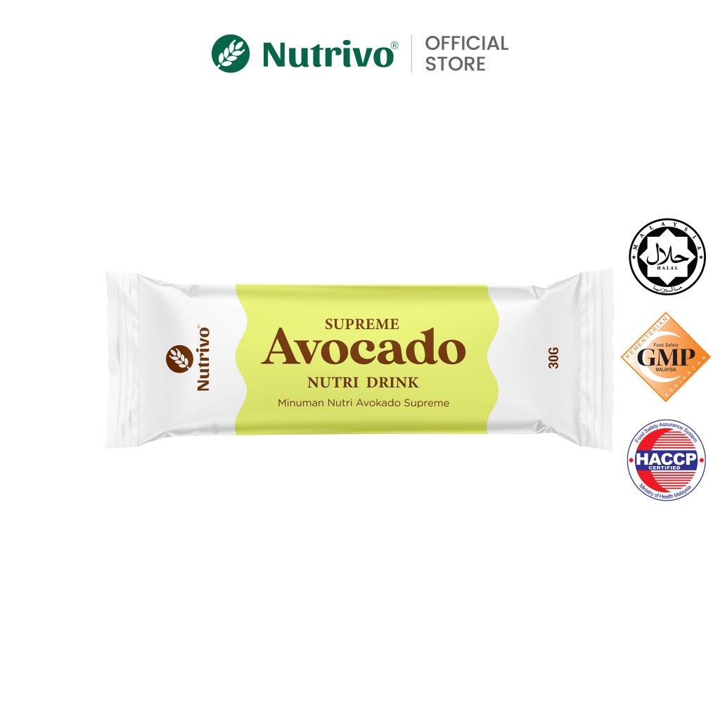 Nutrivo Supreme Avocado Nutri Drink 30g x 1 Sachet | HALAL Healthy ...