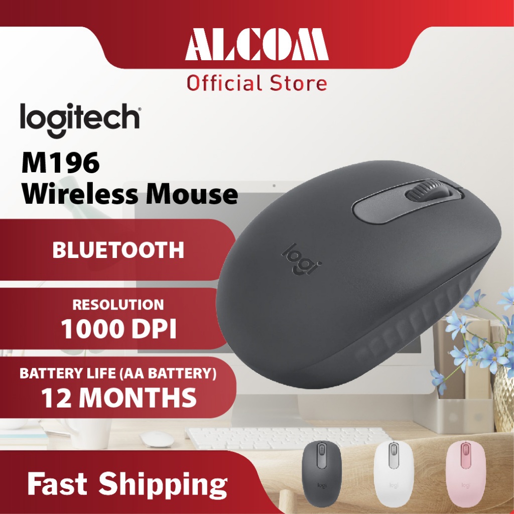 [JUST ARRIVED] LOGITECH M196 Bluetooth Wireless Mouse with 1000 DPI ...
