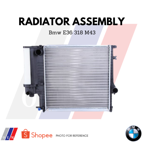 (NEW) Radiator Assembly Bmw E36 318 M43 17111723990 17111728905 ...