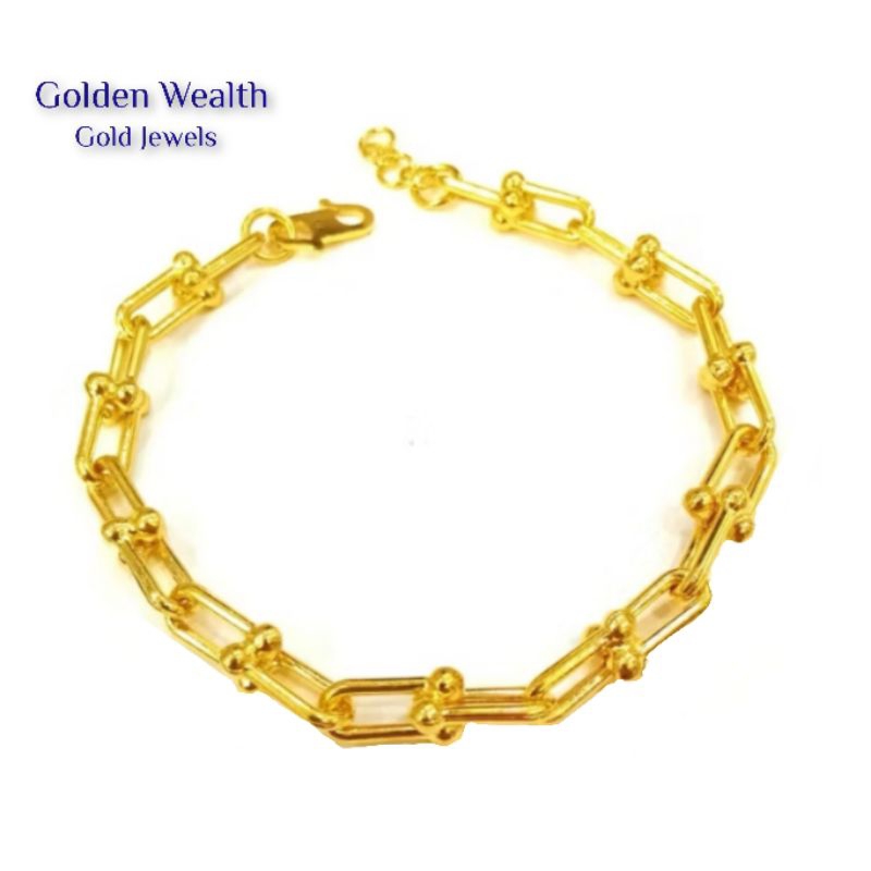 🎉Exclusive Gelang Tangan Hardware Emas 916马蹄 | Shopee Malaysia