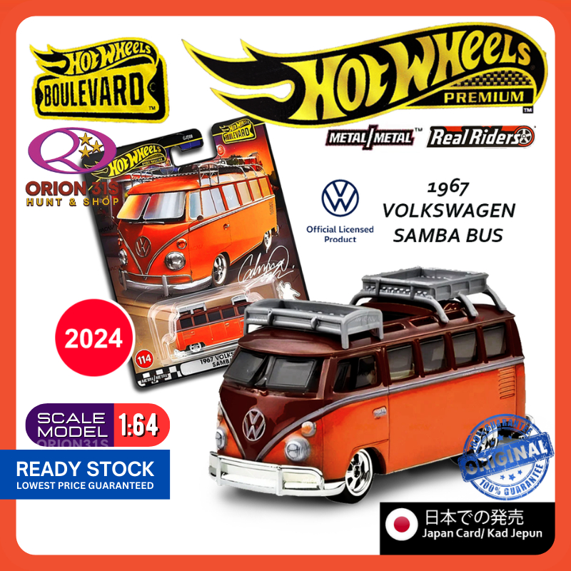 Hot Wheels Premium Boulevard 2024/ 1967 Volkswagen Samba Bus 114 HRT62 ...