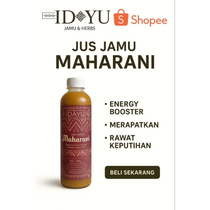 Jus Jamu Maharani Asli 500ml | Energy Booster, Ketat, Rawat Keputihan ...