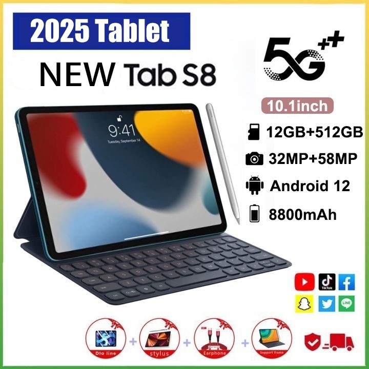 COD tablet S9 ultra Tablet Android 12inci jualan besar 16 + 512GB ...