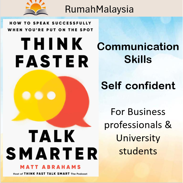 Think Faster Talk Smarter by Matt Abrahams | Public Speaking & Communication Skills 迅思巧言 ...