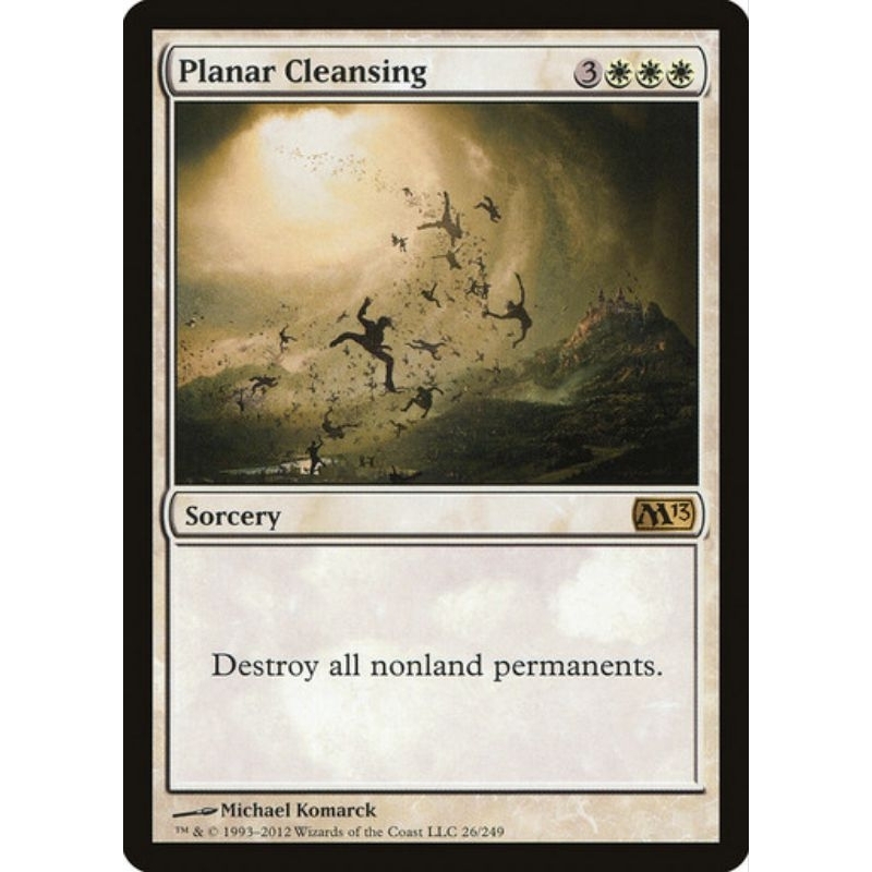 MTG Rare White Card - Planar Cleansing (Magic 2013) | Shopee Malaysia