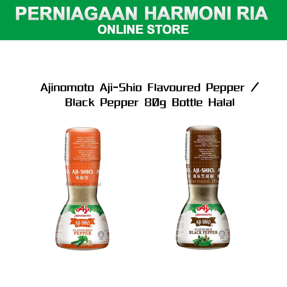 Aji-Shio White Pepper and Black Pepper 80g | Shopee Malaysia
